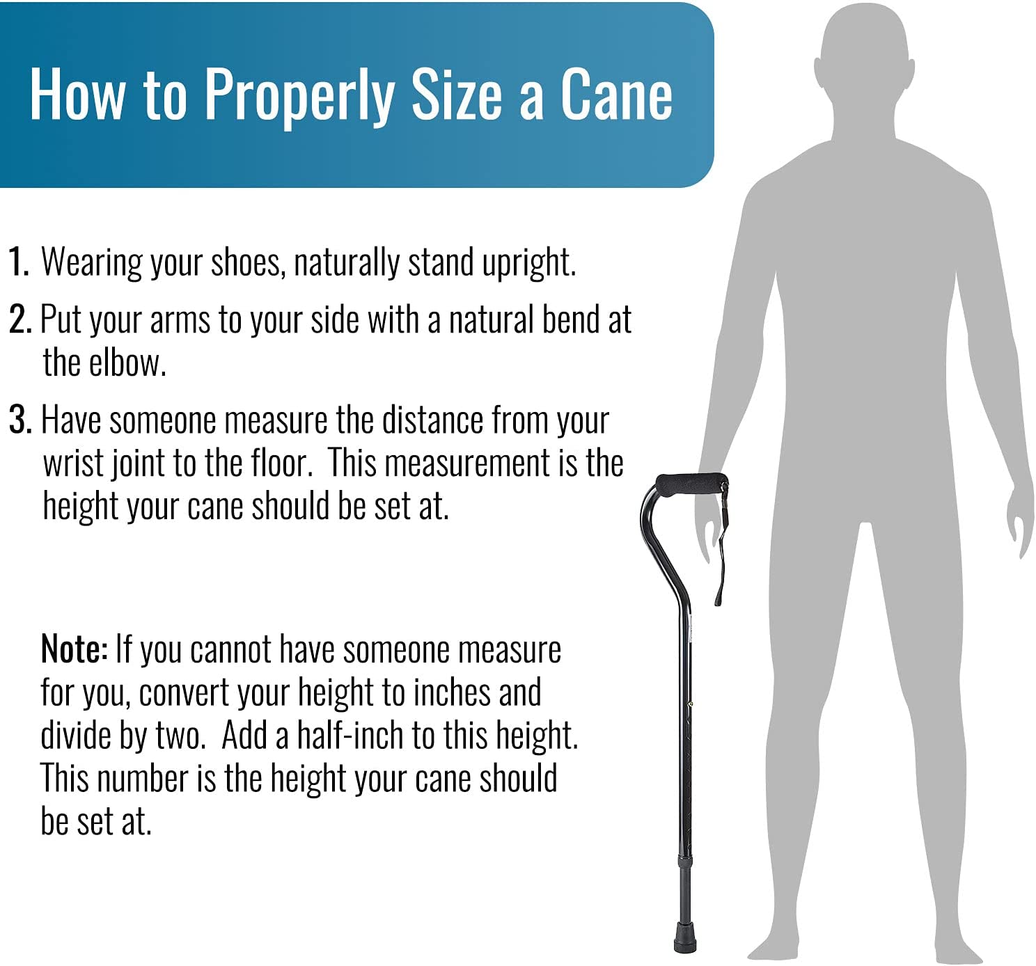 Adjustable Designer Walking Cane Offset Handle