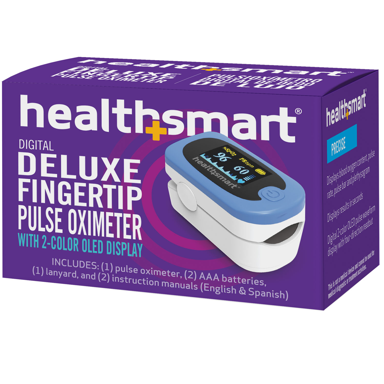Fingertip Pulse Oximeter | Blood Oxygen Monitors | HealthSmart